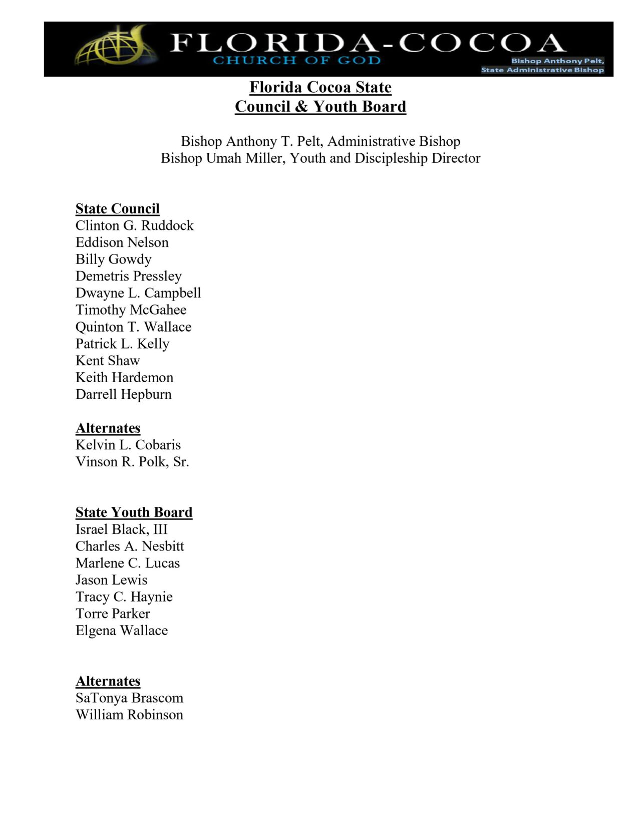 Leadership | Florida Cocoa